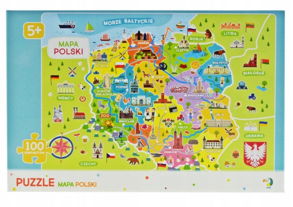 Puzzle Mapa Polski | Multiszop.pl