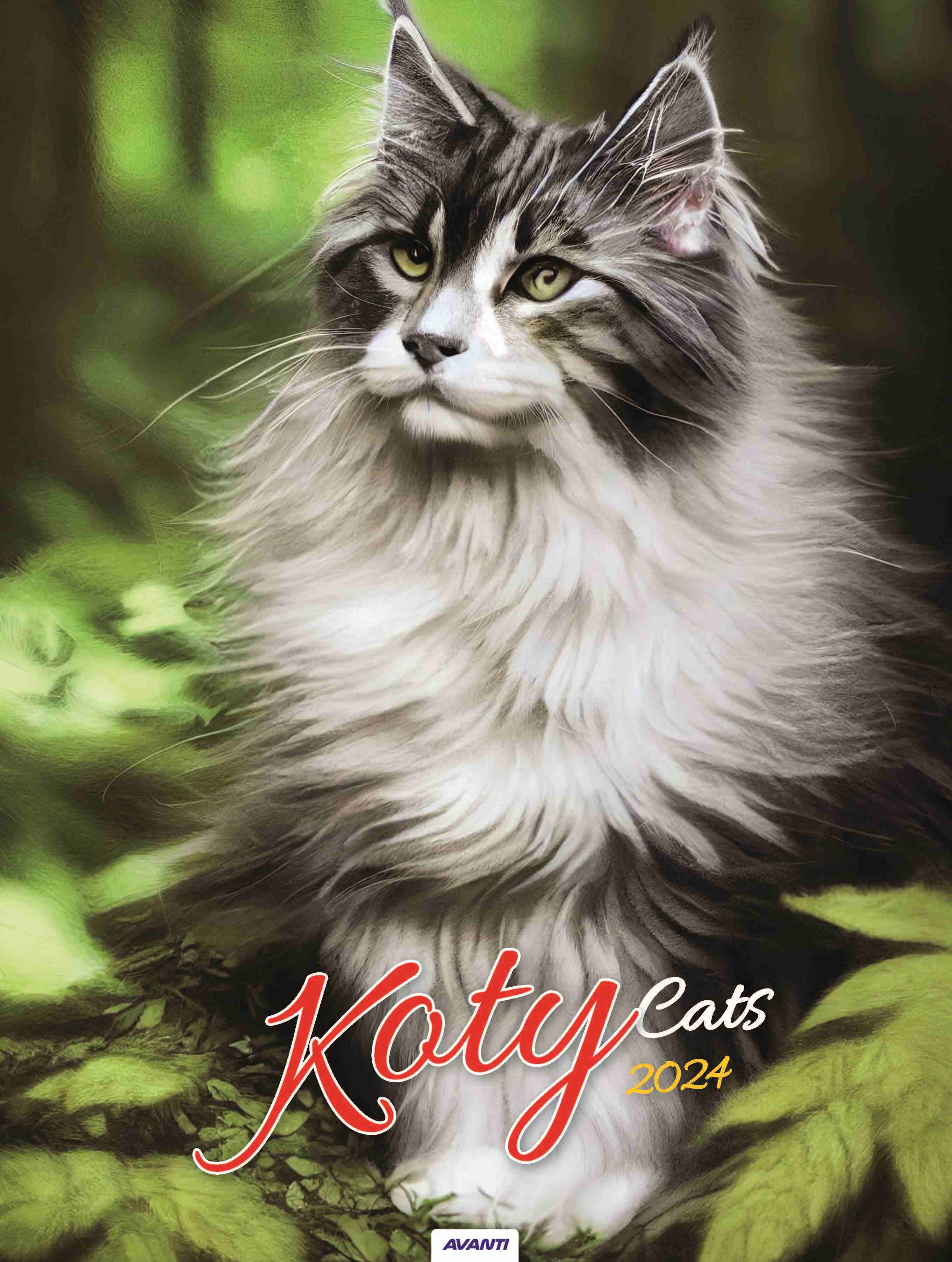 Kalendarz 2024 Ścienny Koty - Opracowanie zbiorowe | Multiszop.pl
